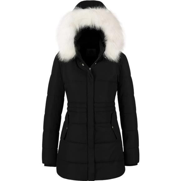 Jackets & Coats | Womens Puffer Jacket Long Drawstring Waterproof Snow ...